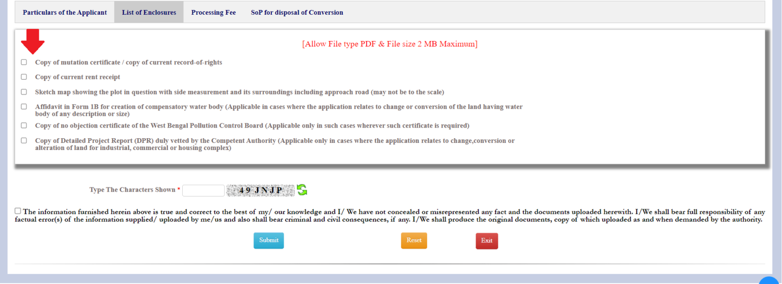 Land Conversion Application Process and Status Check - BANGLARBHUMI