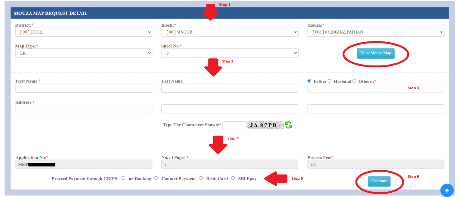 How to Request a Mouza Map with Plot Number - BANGLARBHUMI